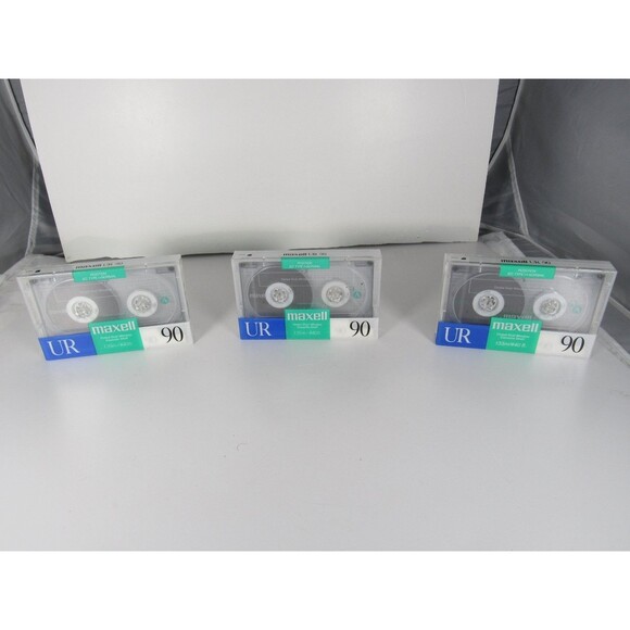 Media | Maxell Ur 9 Cassette Tape 135m 440ft Normal Iec Type I Lot Of 3 ...